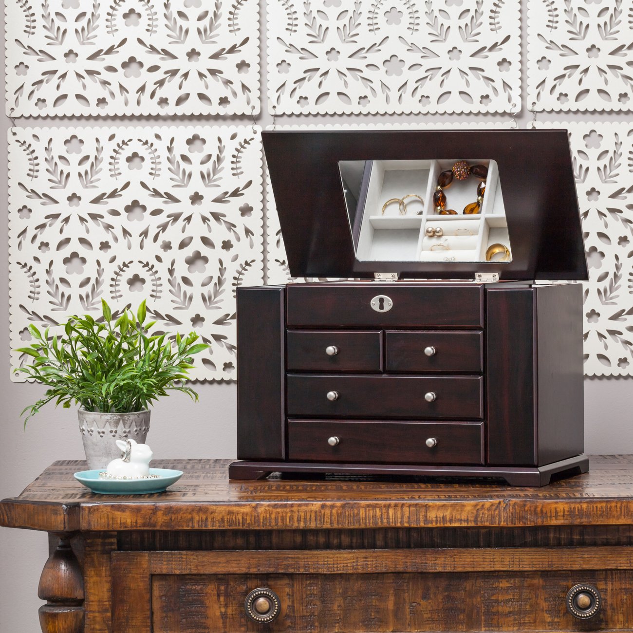 Ellington Wooden Jewelry Box | Mele - Canada